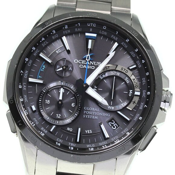 Casio | Accessories | Casio Oceanus Ocwg00db1ajf Gps Hybrid Radio Wave ...